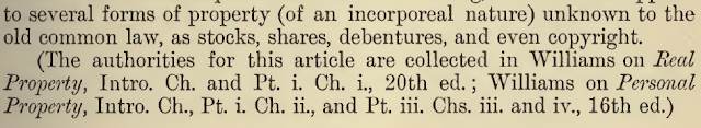 DEFINITION OF CHATTELS FROM ENCYCLOPEADIA OF THE LAWS OF ENGLAND ...