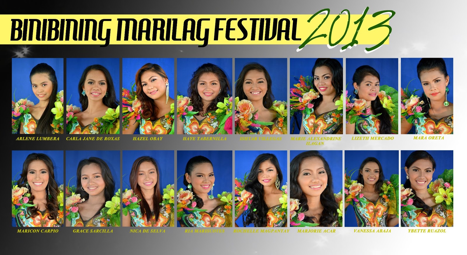 BINIBINING MARILAG FESTIVAL CONTESTANTS