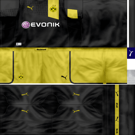 Borussia Dortmund 12-13 Kit Set by ProXimO - PES 6 UPDATE
