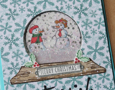 Ink Stains: Snow-globe Shaker Card