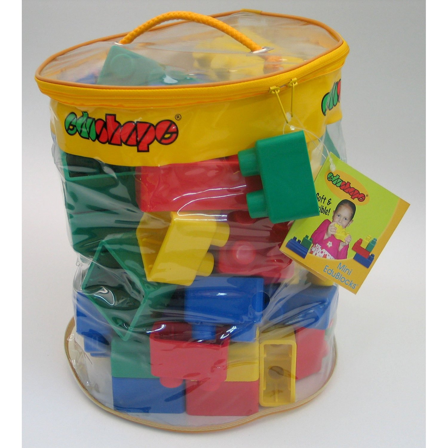 toodler toys: Edushape Mini Edu Soft and Flexible Blocks, Set of 52