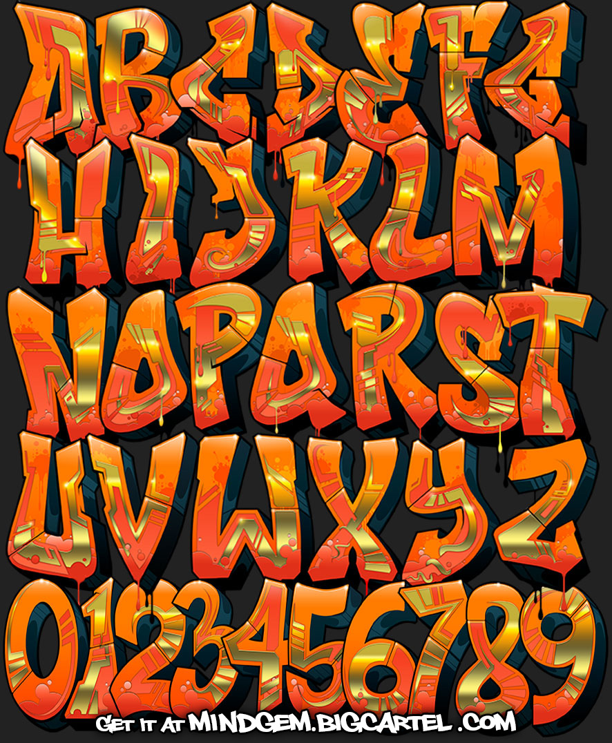 Graffiti Font - Inferno | urban calligraphy