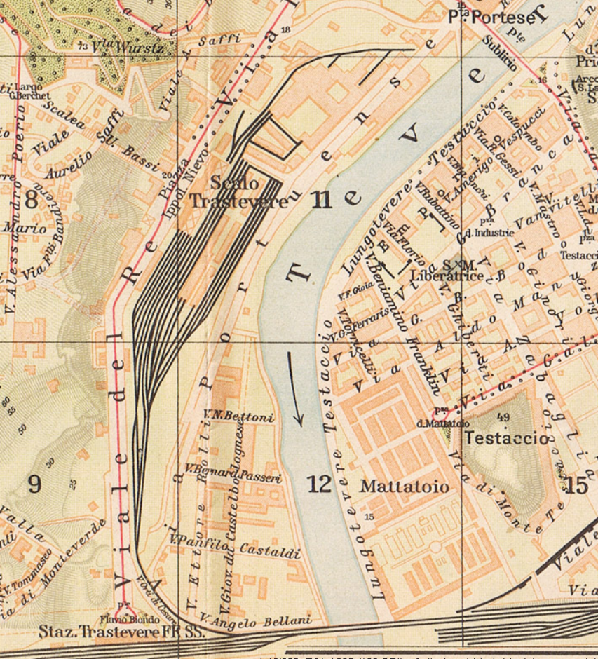 Rerum Romanarum: Stazione Trastevere (1890)