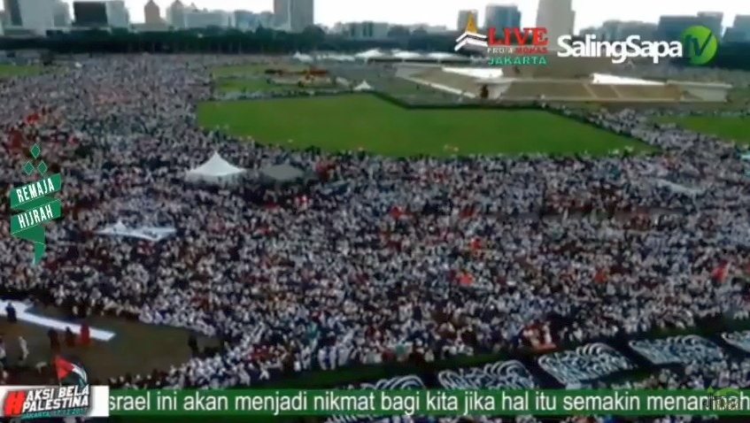 Bendera Rasulullah "Ar-Rayah" dan "Al-Liwa" Berkibar di Aksi Bela ...