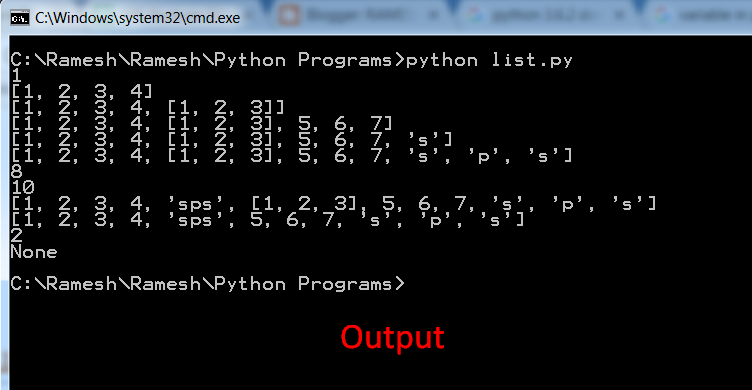 PYTHON BASICS - RAMESH'S BLOG