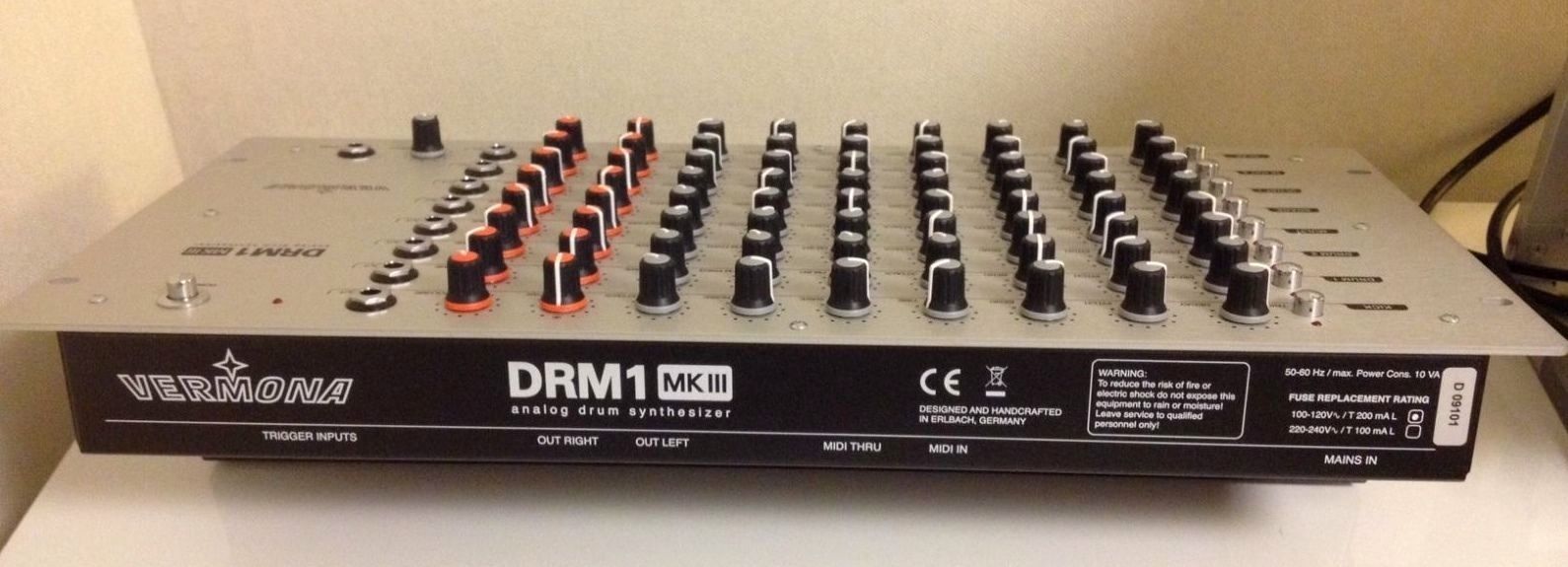 MATRIXSYNTH: Vermona DRM1 MKIII Analog Drum Synth SN D 09101 with ...