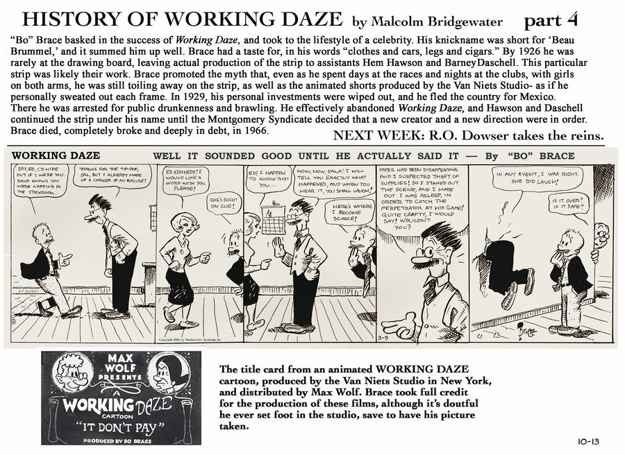 Kleefeld on Comics: On History: The Faux History of Working Daze