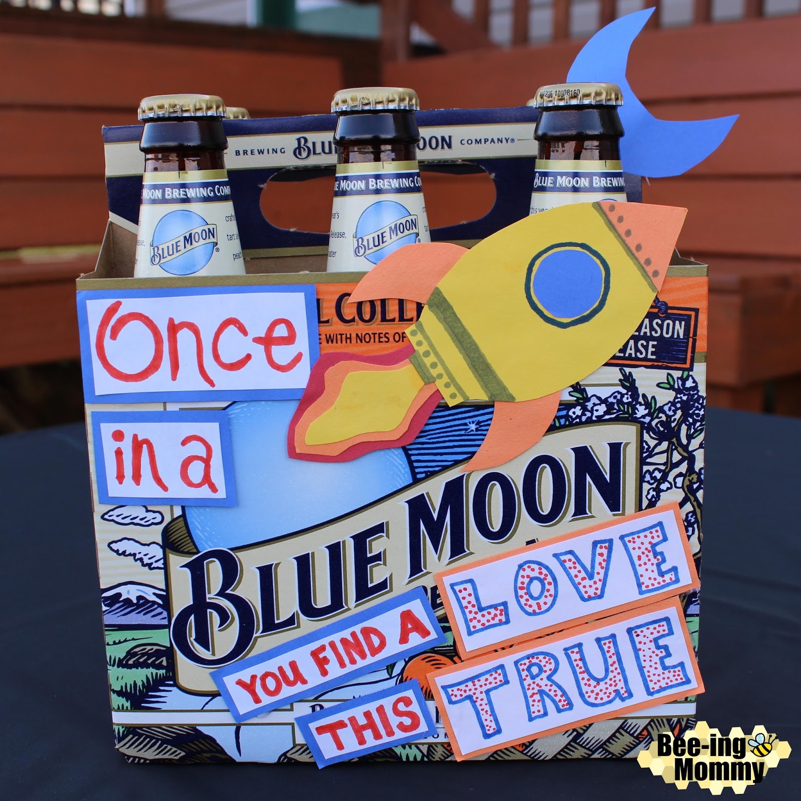 Decorative Beer Box Gifts: Blue Moon