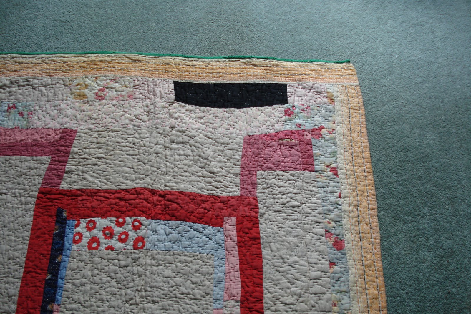 Welsh Quilts: Small Welsh patchwork quilt