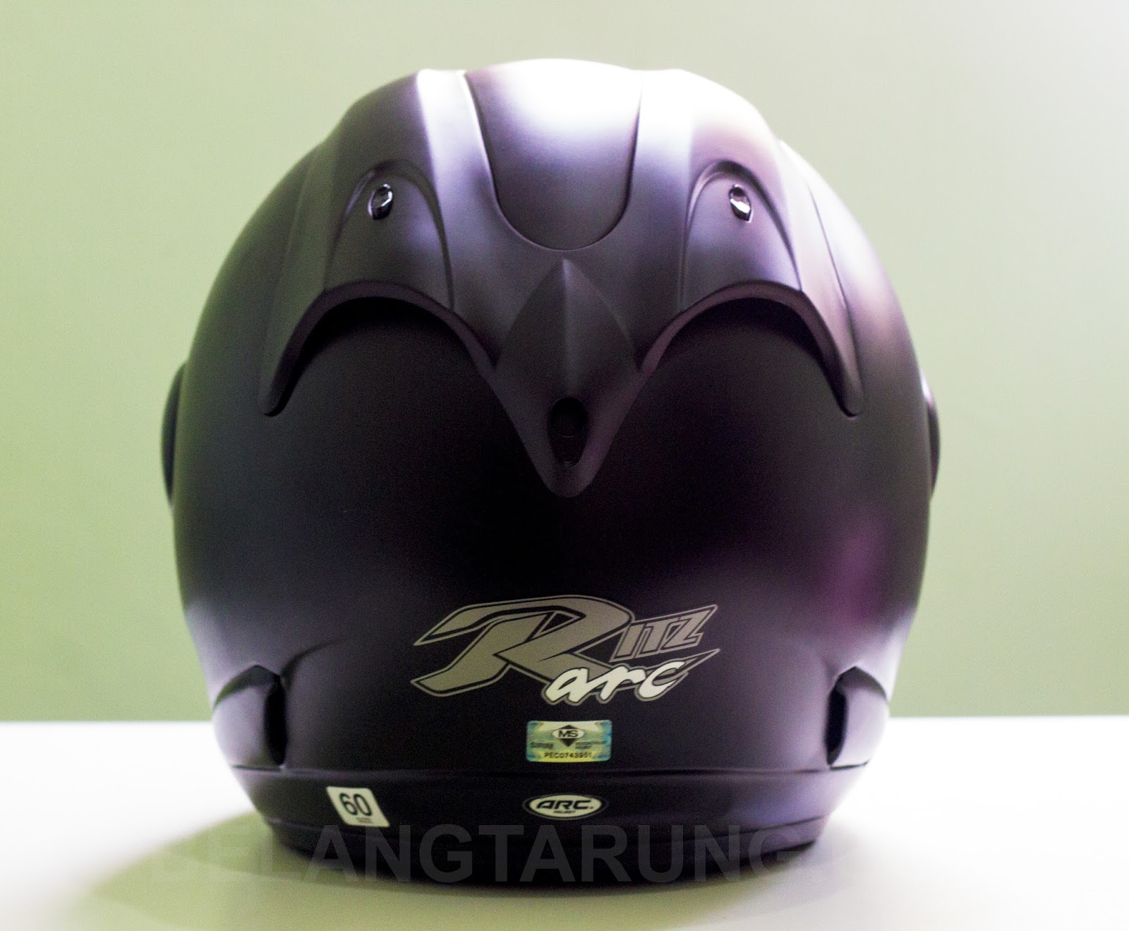 Beli ARC Ritz Matte Black Di Kedai Penjual Helmet Sijangkang