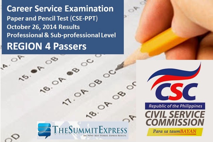 List Of Passers October 2014 Civil Service Exam CSE PPT Results Region 4 list-of-passers-october-2014-civil-service-exam-cse-ppt-results-region-4