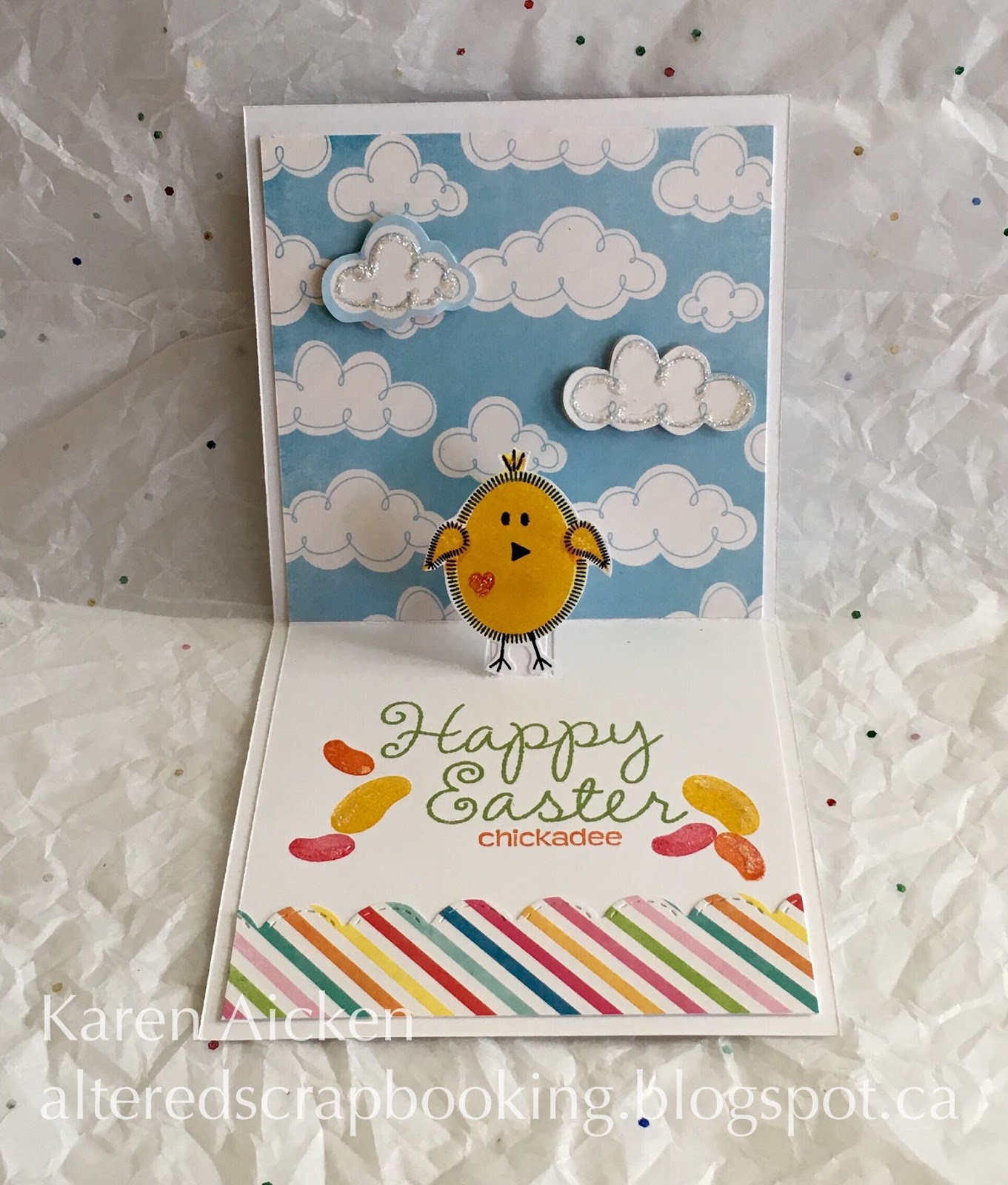Altered Scrapbooking: Easter Chick Pop-Up Card