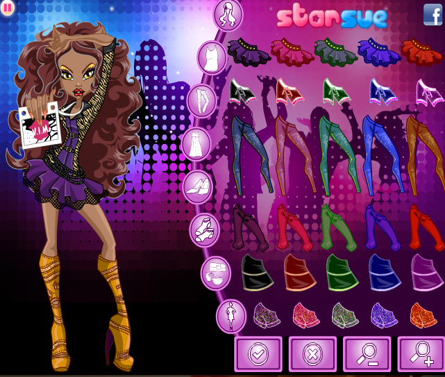 Monster High Fan Club: Ubieranki