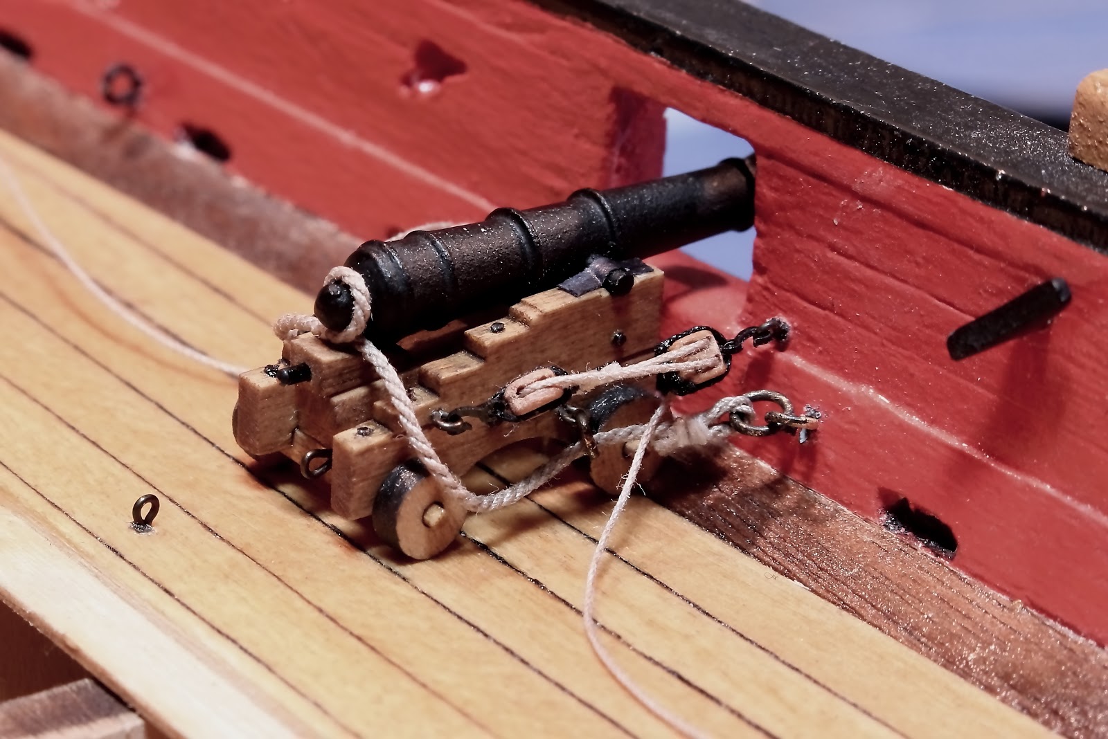 Armed Virginia Sloop 1768 10. - Rigging the gun carriages | Historic ...