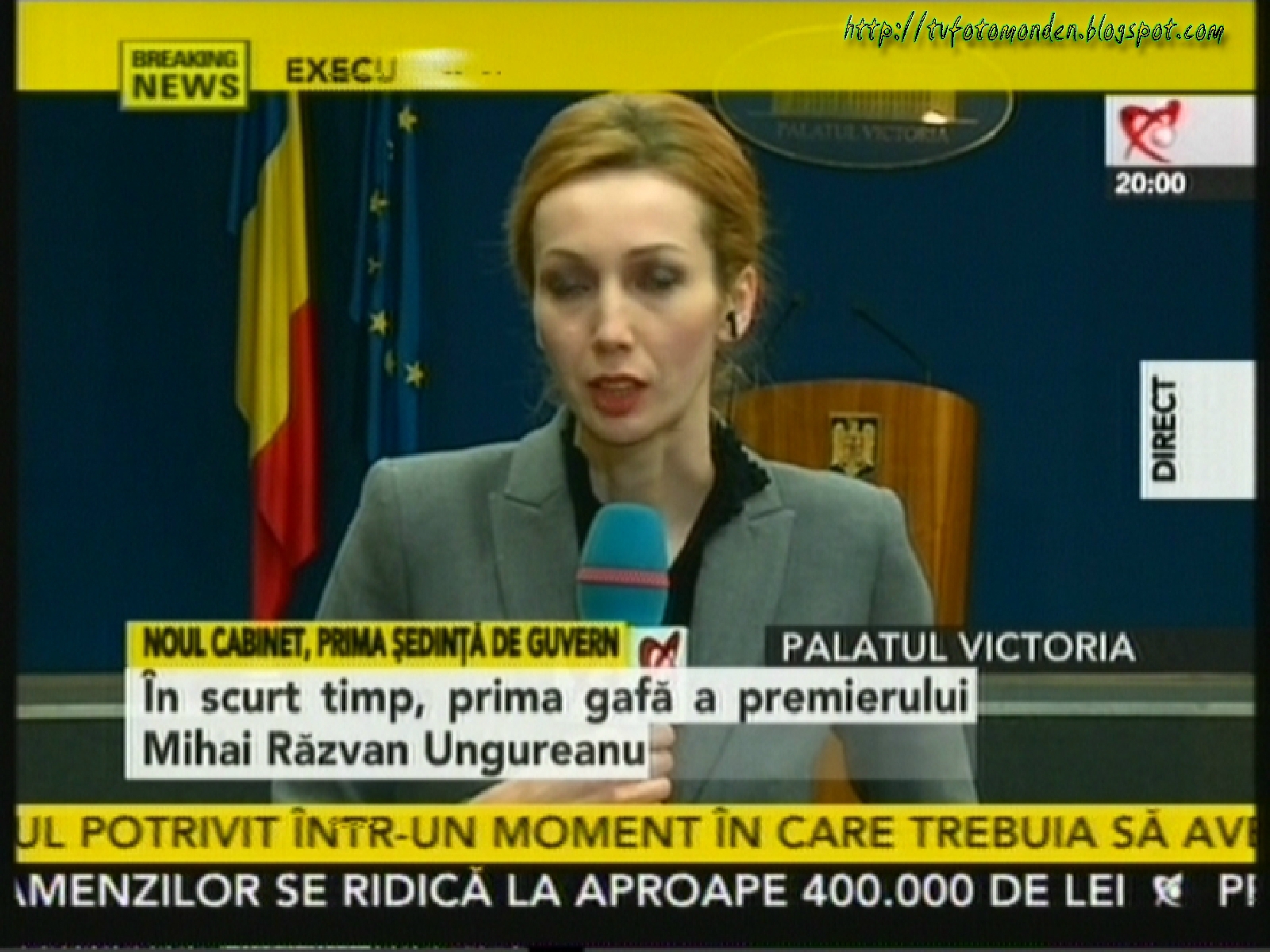 tv foto monden: Andrada Dumitrescu reporter la Realitatea