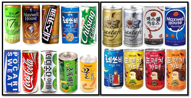 In Search of the Morning Calm: Collection: Canned beverages in Korea