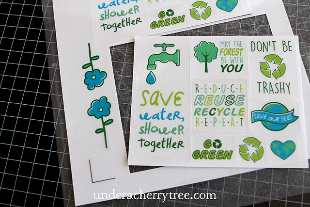 How to cut Clear Sticker Paper | Under A Cherry Tree | Bloglovin’