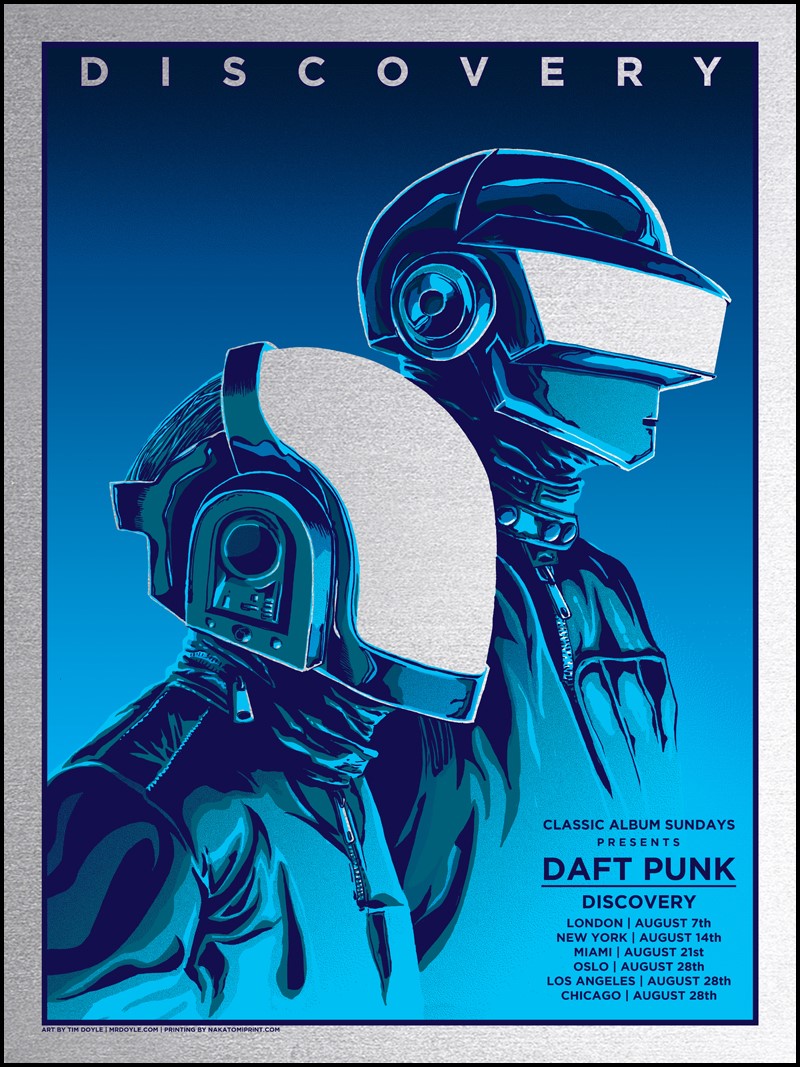 INSIDE THE ROCK POSTER FRAME BLOG: Tim Doyle Daft Punk Posters For ...