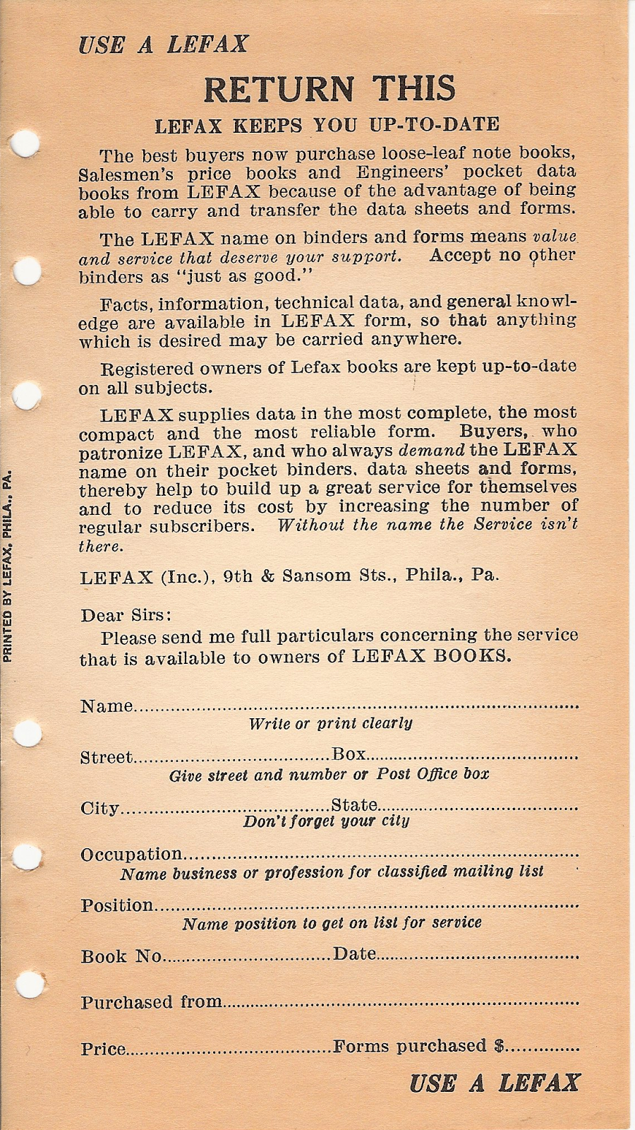 Philofaxy: Lefax Radio Log