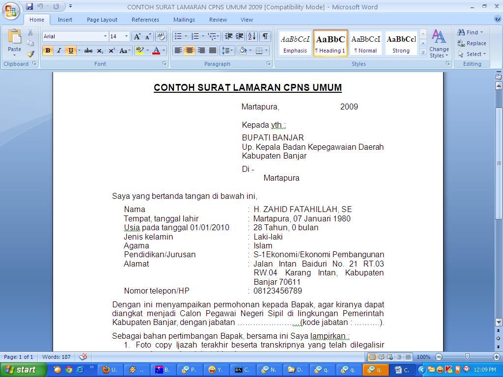 Contoh Berita Acara Word - Kabar Click