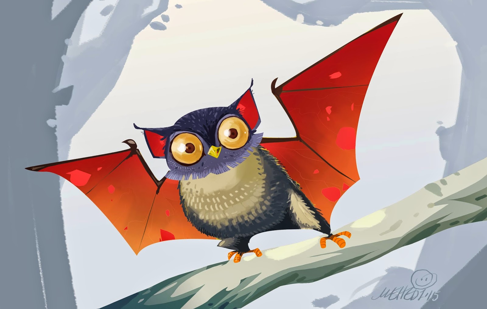 mehedihaquecartoons: বৈশাখী পেঁচা+বাদুর=পাঁদুর