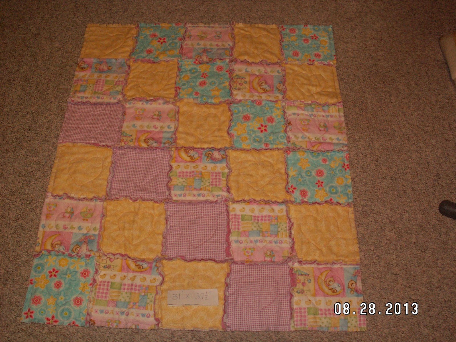 The Magic of Quilting: Flannel Raggy Baby Quilts