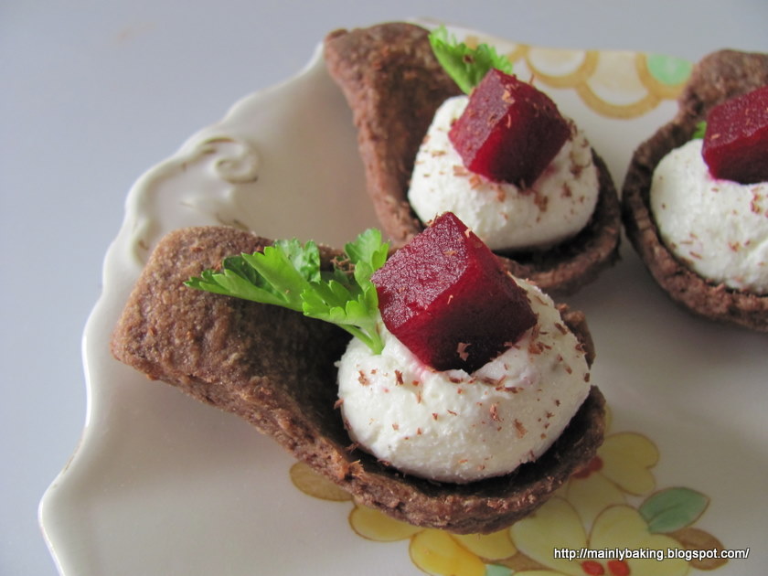 Mainly Baking: Savoury Goat Cheese and Chocolate Canapés - We Should Cocoa