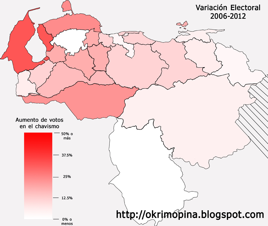OKRIM OPINA: Elecciones presidenciales en Venezuela: comparación 2006-2012