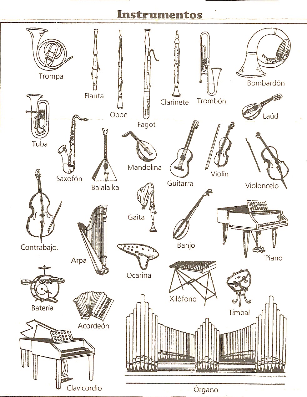 Instrumentos Musicales De Viento Con Sus Nombres at Evan North blog