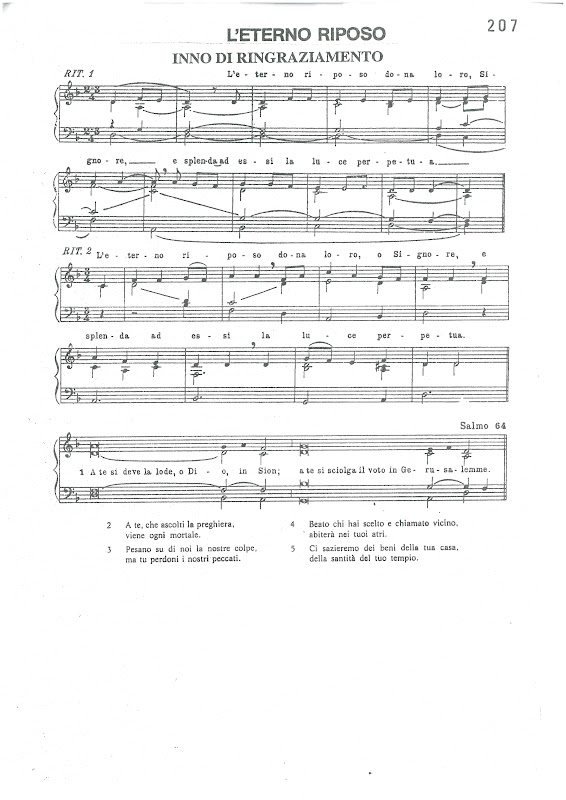BODI SONČEK: 271 INNO DI RINGRAZIAMENTO - L'ETERNO RIPOSO (Ps 64)