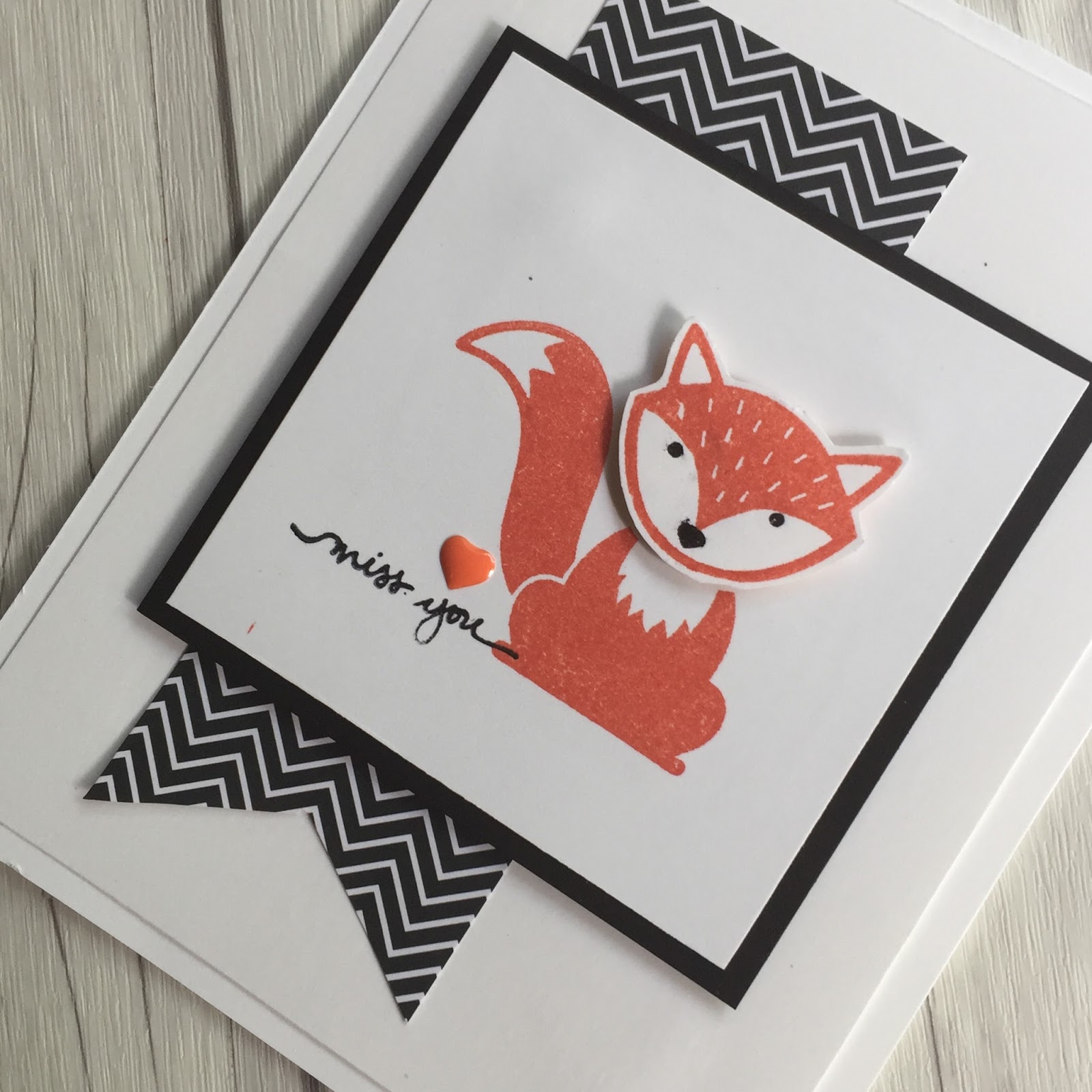 Stampin' Up Foxy Friends card and coordinating punch | Stamped ...