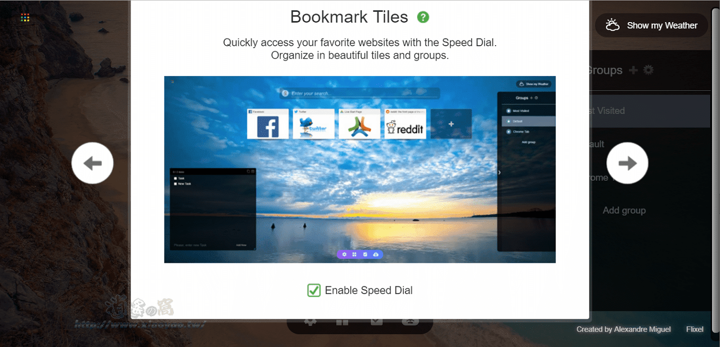 Live Start Page 分頁動態桌布，大自然背景聲音適合冥想靜思(擴充功能)