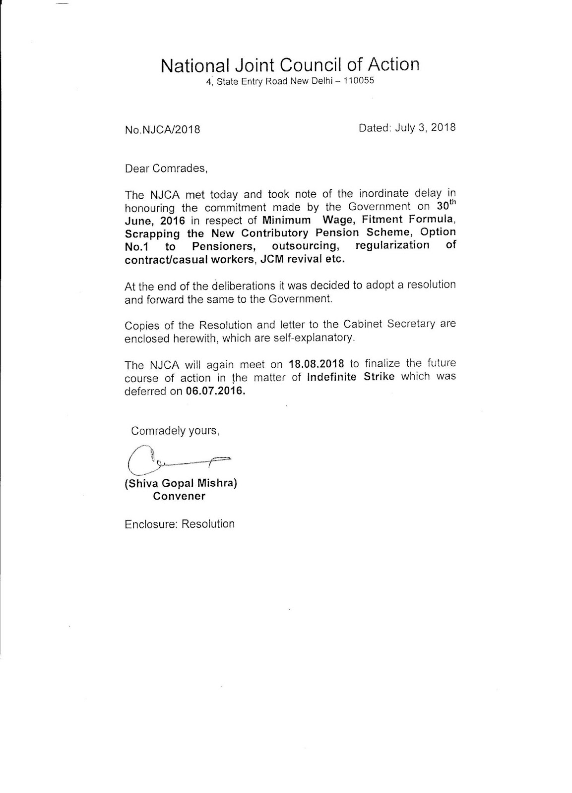 NJCA Letter with Resolution dated 3.7.2018