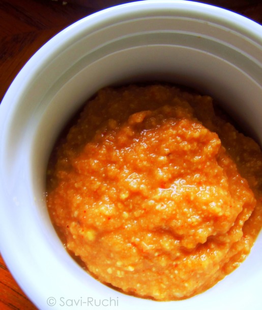 Savi-Ruchi: Red Chutney for Mysore Masala Dosa | Fiery hot garlic chutney