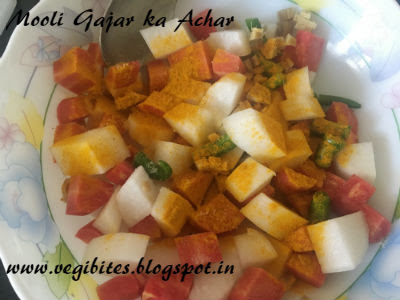 Mooli Gajar ka Achar | Vegetarian bites to tickle your senses