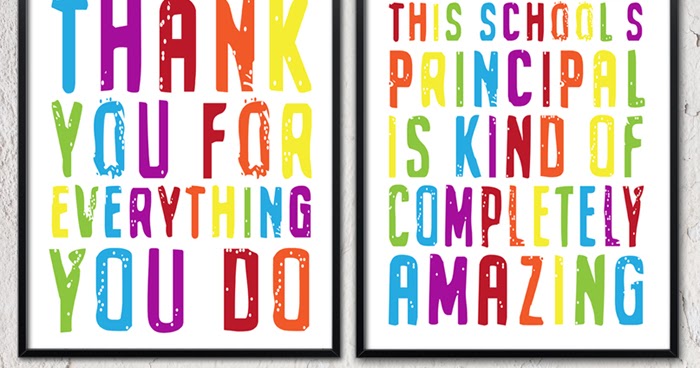 Six Printable School Staff And Principal Gifts | i should be mopping ...