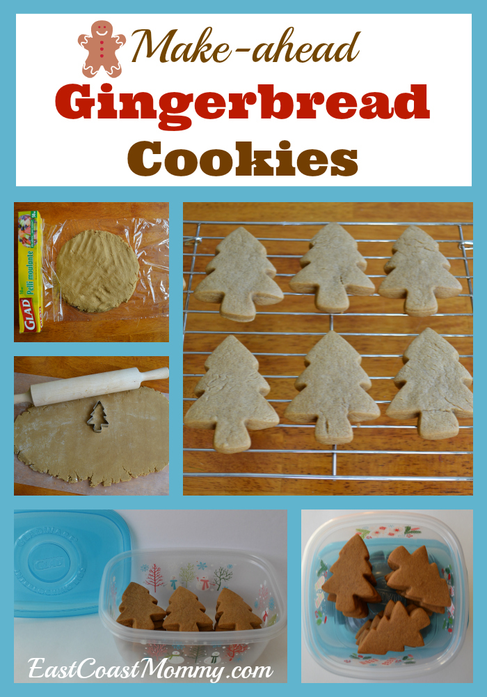 East Coast Mommy: Make-Ahead Gingerbread Cookies