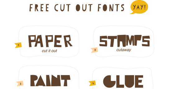Hello!: 10 Free Cut Out Fonts