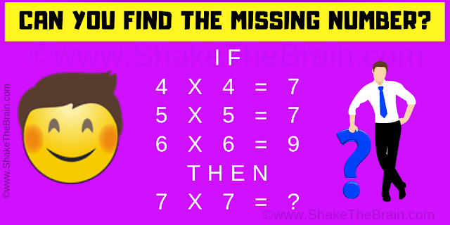 Tough Math Brain Teaser: Find Missing Number