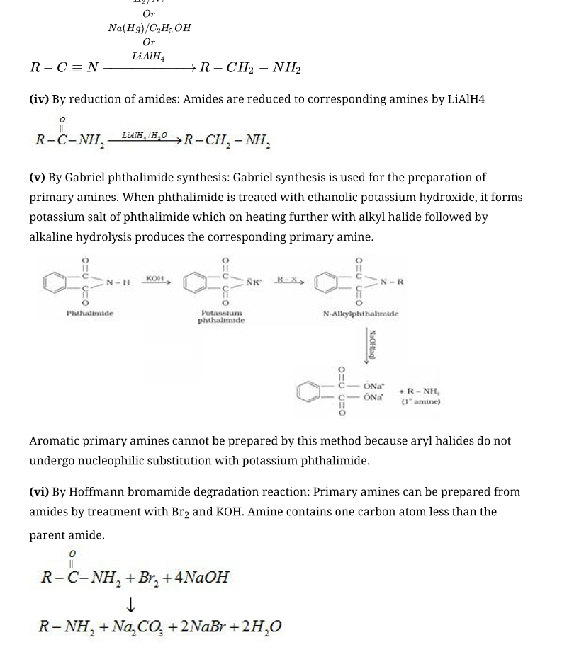 CBSE Class 12 Chemistry Notes : Amines - Experhap