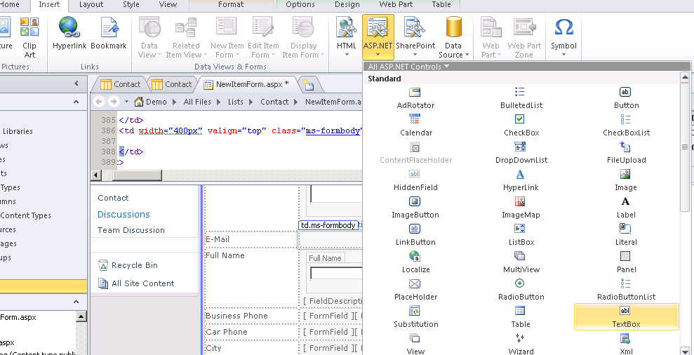 Sharepoint Journey Sharepoint Designer 2010 Create Custom List Forms