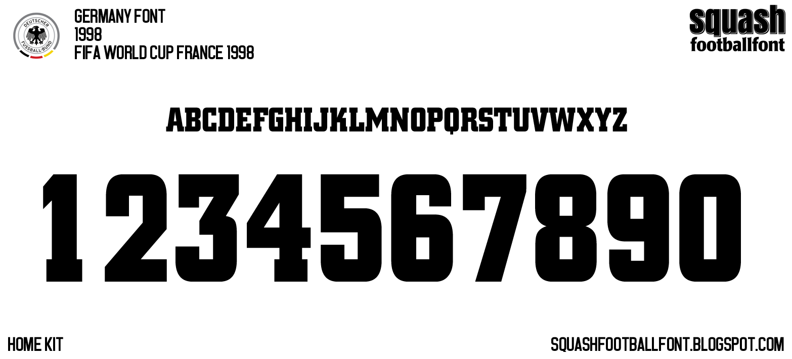 SFF: Germany World Cup 1998 Font