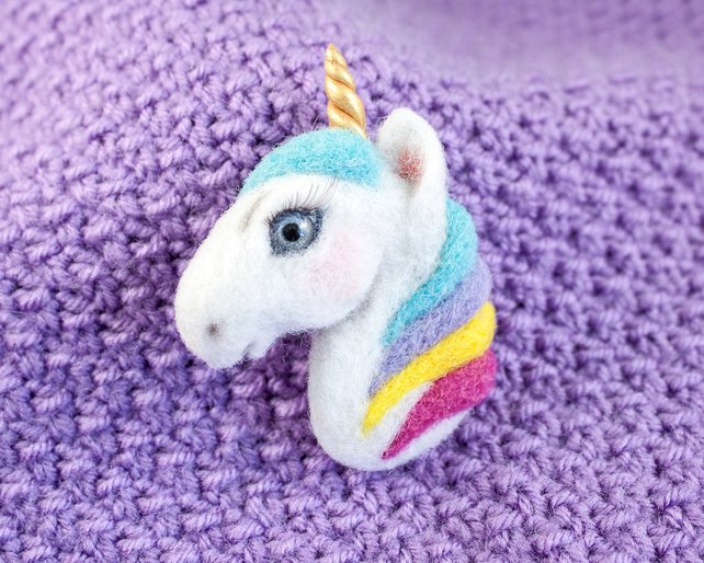 Adorable Felt Animal Brooches by Wool Creations Store / The Beading Gem
