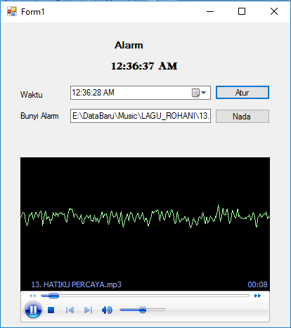 PustakaVB: Cara Membuat Program Aplikasi Alarm | VB.Net Visual Studio 2010