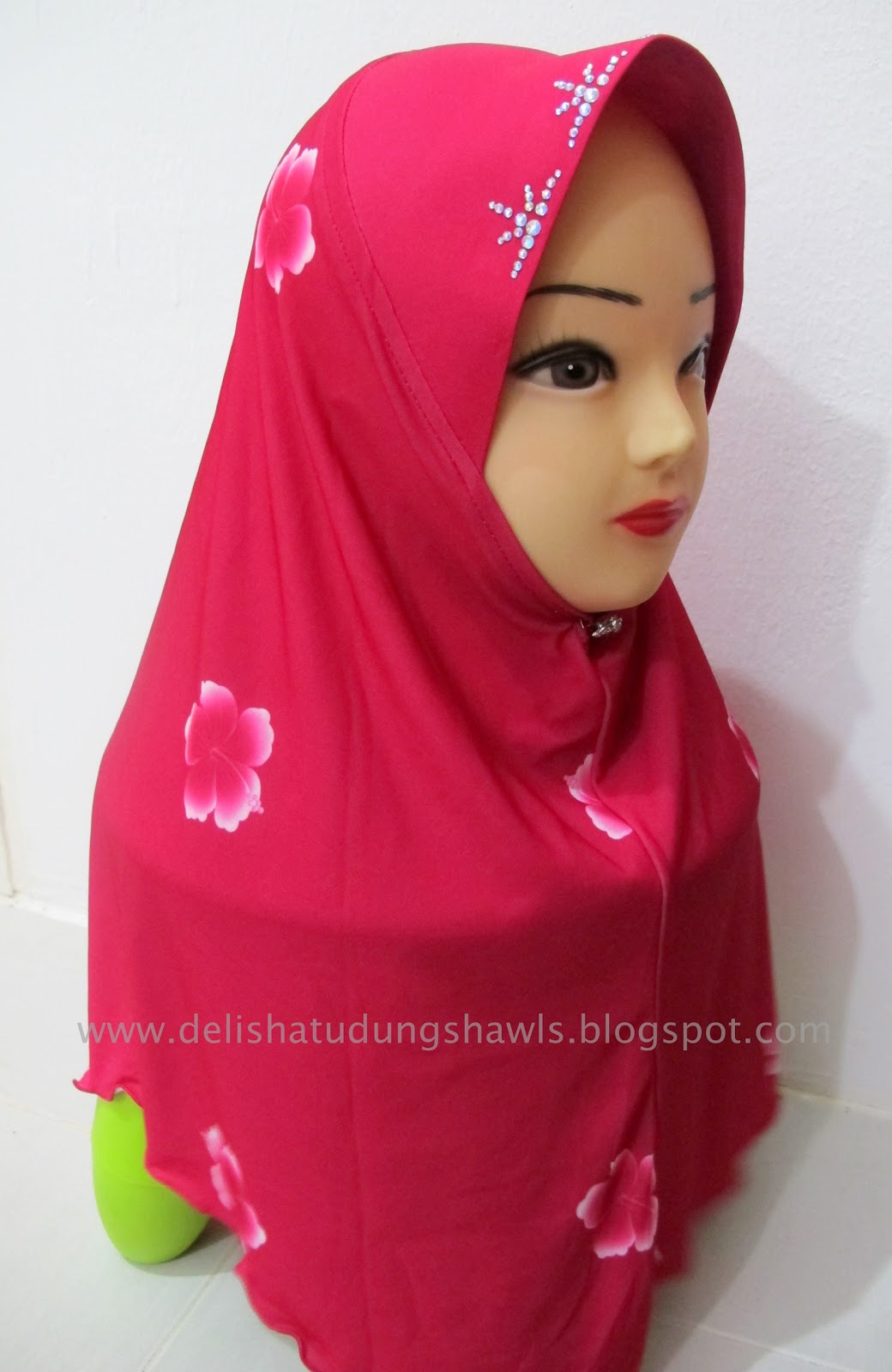 tudung & shawl @DELISHA SHOPPE: Tudung Bunga Raya