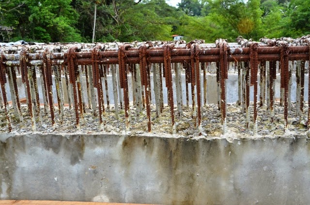 Construction of a new bridge at Dambai, Penampang, Sabah