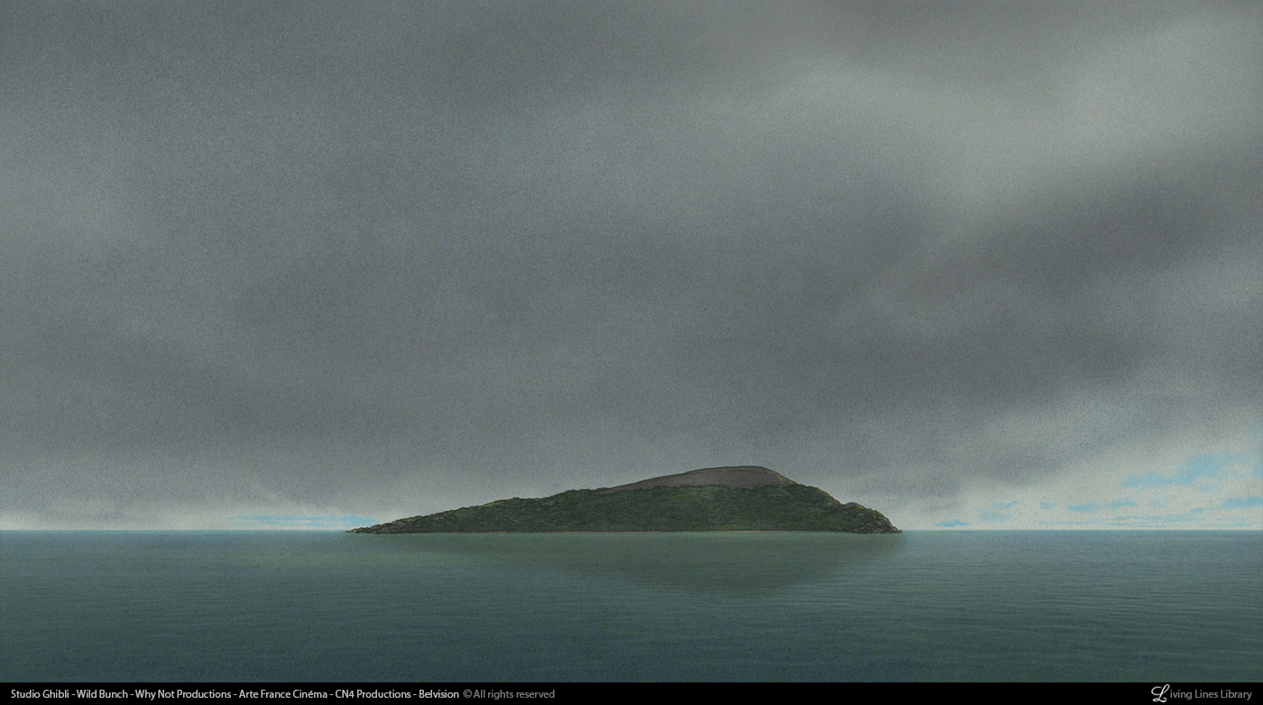 Living Lines Library: The Red Turtle (2016) - Backgrounds