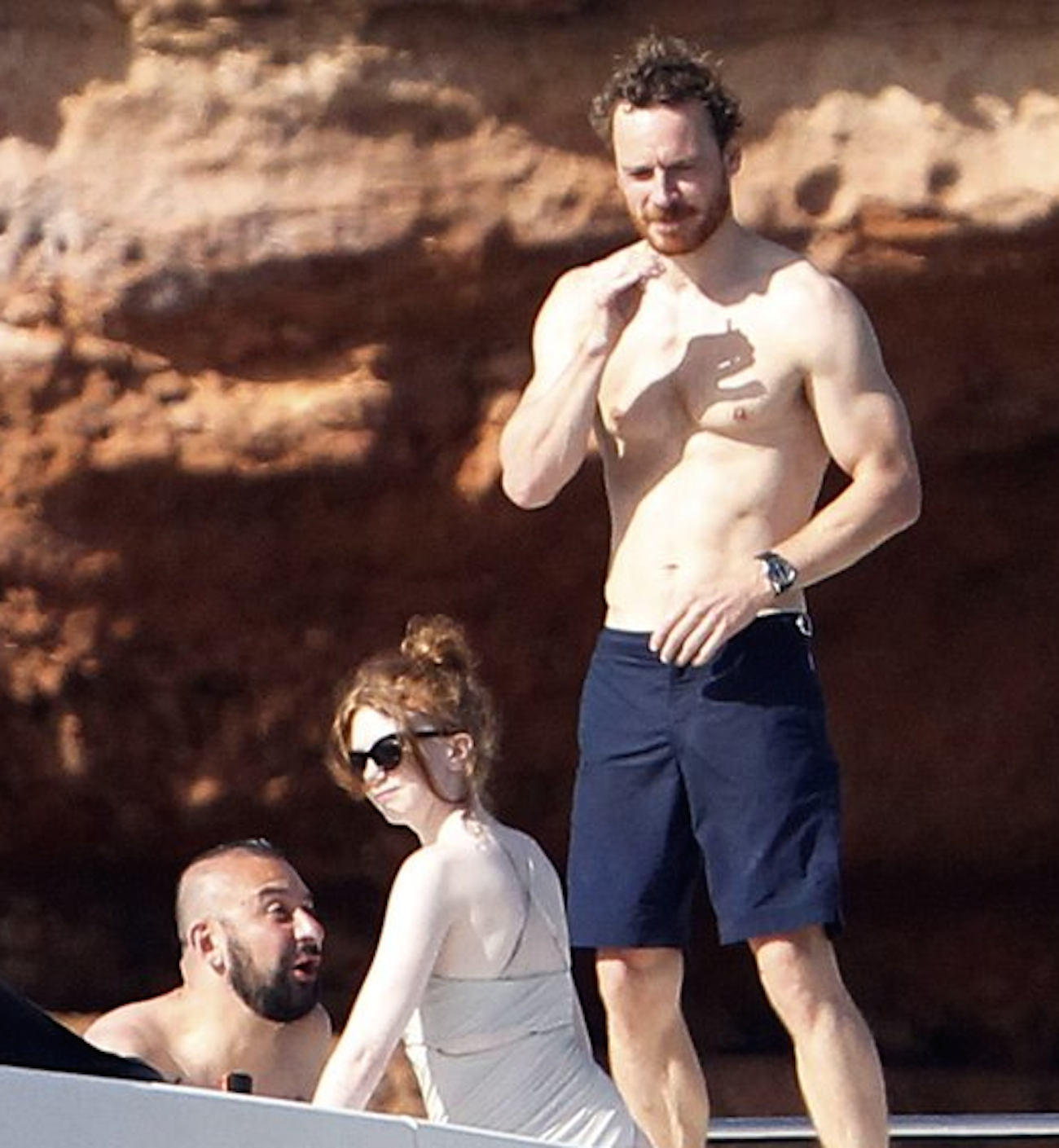 my new plaid pants: Michael Fassbender is on a Boat