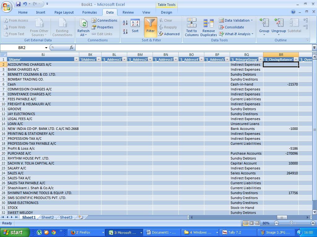 DAFI - Analytics To Excel: Get Data Into Excel from Tally Database