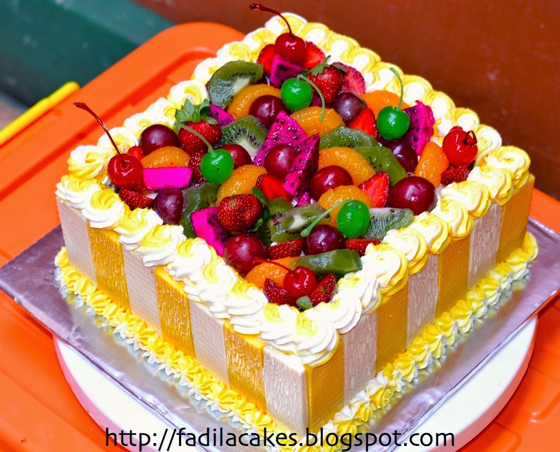 Fadila Cakes: JAPANESE CHESE CAKE (JCC) WITH FRUITS TOPPING
